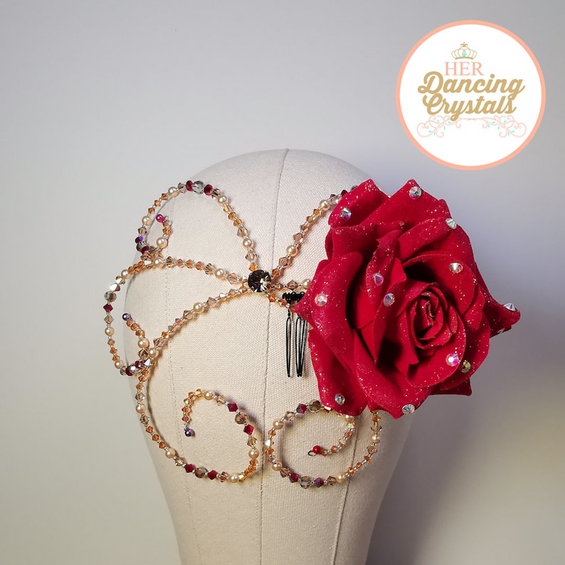 Headpiece for Kitri or Paquita Ballet Variation Spanish Rose - Etsy 日本