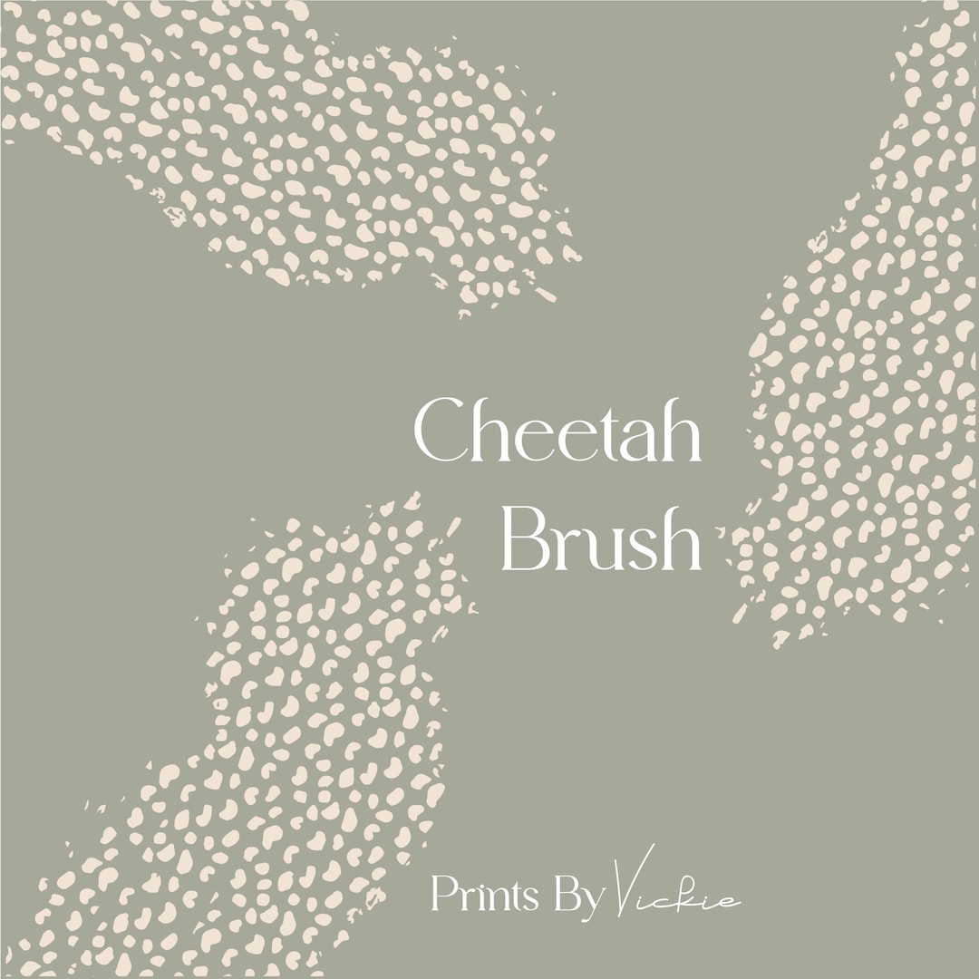 Cheetah Pattern Procreate Brush: iPad Illustration - Etsy