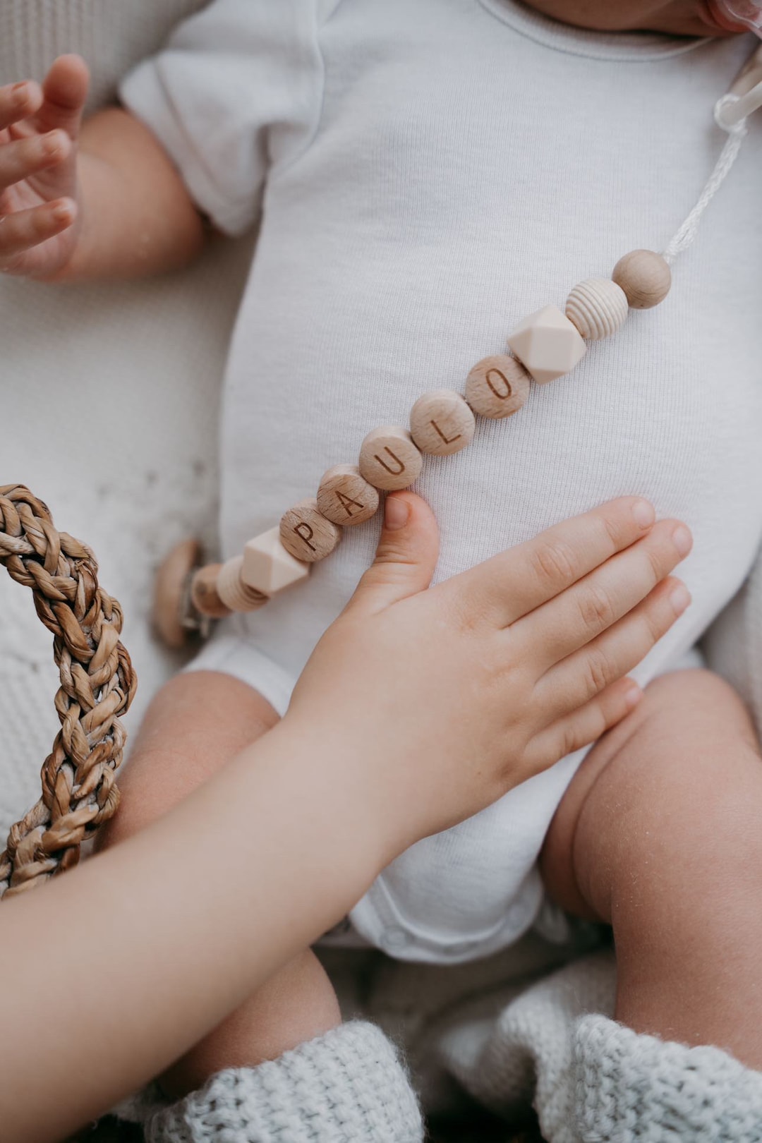 Pacifier Chain With Name / Personalized Baby Gift / Pacifier Strap ...