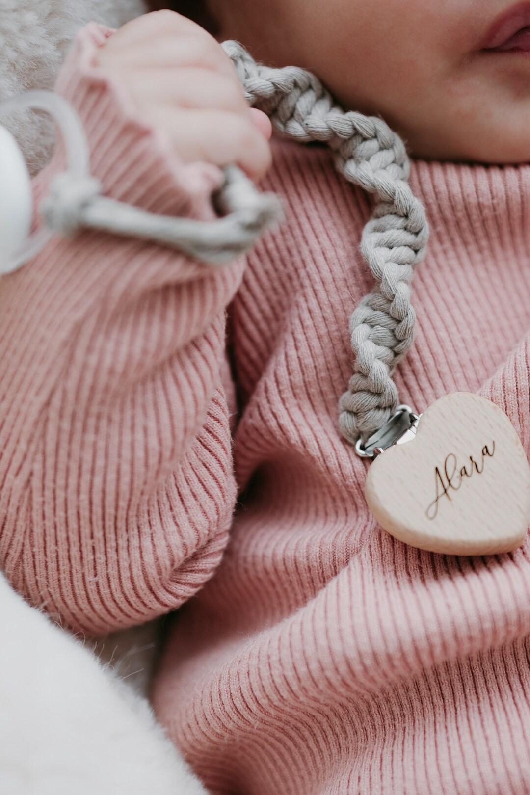 Pacifier Chain/ Macrame Pacifier Chain/ Personalized Pacifier Chain ...