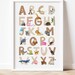 Neutral Animal Alphabet Print, Animal Nursery Prints, Kids Room Wall ...