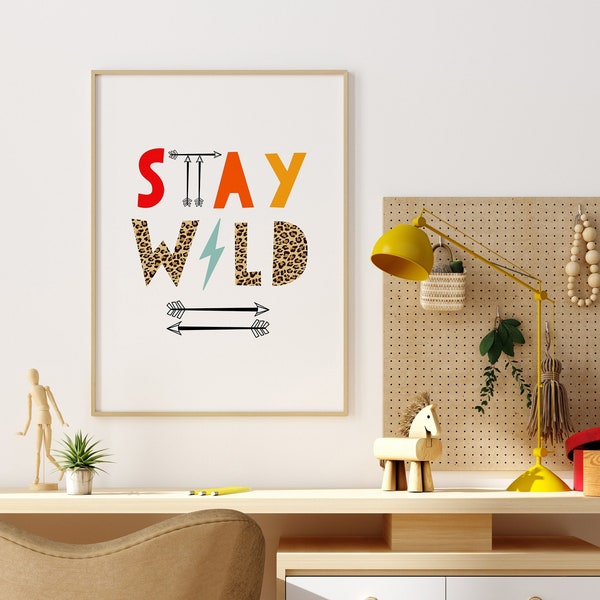 Stay Wild Poster - Etsy UK
