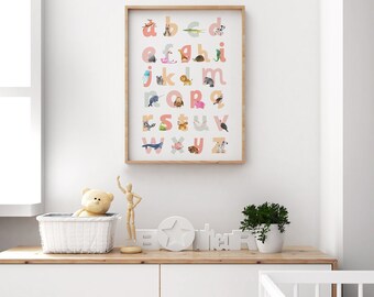 Pastel Animal Art | Etsy