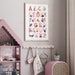 Blush Alphabet Print, Animal Alphabet Print, Nursery Decor, Nursery ...