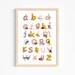Blush Alphabet Print, Animal Alphabet Print, Nursery Decor, Nursery ...