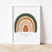 Green Rainbow Boys Room, Nursery Wall Art, Rainbow Poster, Baby Boy ...
