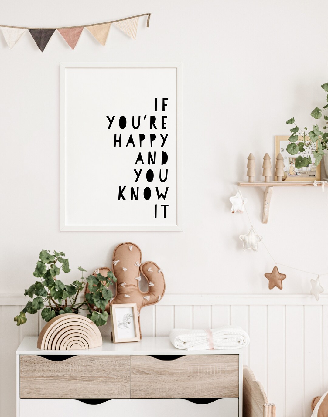 Happy Quote, Nursery Decor, Nursery Wall Art, Kids Room Decor, Fun Kids ...