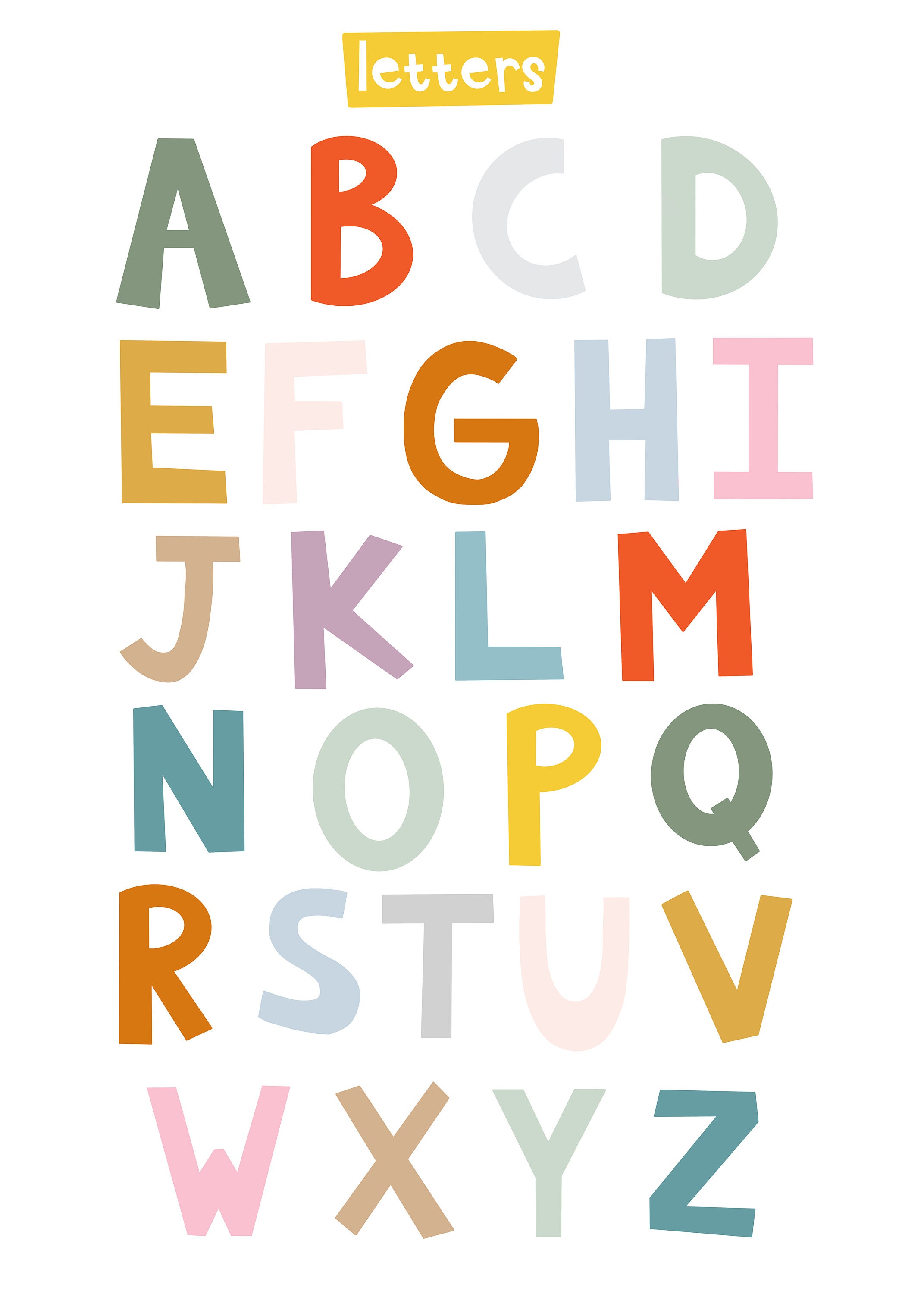 Personalised Initial Name Print Nursery Print Boys Bedroom | Etsy