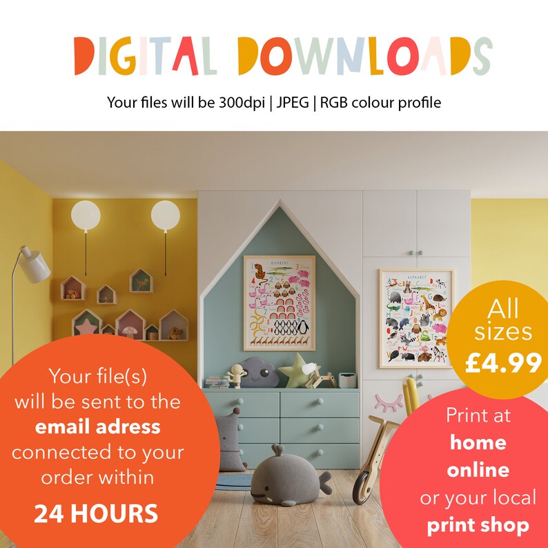 Lilac Numbers and Shapes Print Numbers Print Nursery Decor - Etsy