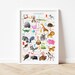 Animal Alphabet Print, Nursery Decor, Animal Nursery Prints, Kids Room ...