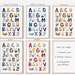 Neutral Animal Alphabet Print, Animal Nursery Prints, Kids Room Wall ...