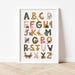 Green Alphabet Print, Animal Alphabet Print, Nursery Decor, Nursery ...