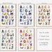 Blue Alphabet Print, Animal Alphabet Print, Nursery Decor, Nursery Wall ...