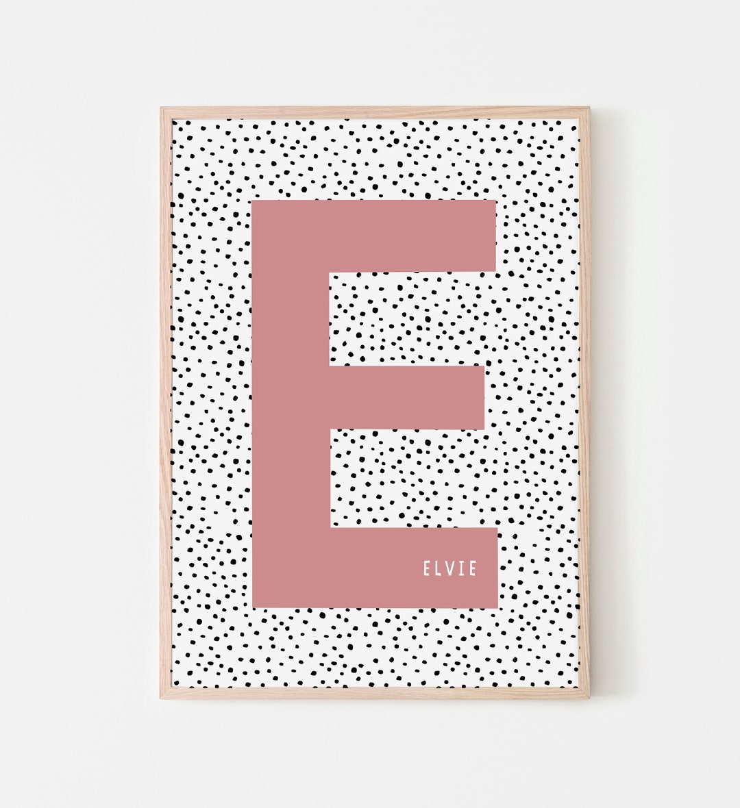 Personalised Initial Name Print | Nursery Print | Girls Bedroom Decor ...