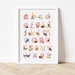 Pastel Animal Alphabet Print Animal Nursery Prints Kids Room - Etsy