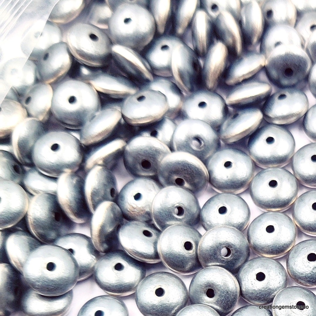 Loose Navajo Pearl Saucer 100 Grams Lots , 92.5 Sterling Silver Beads ...