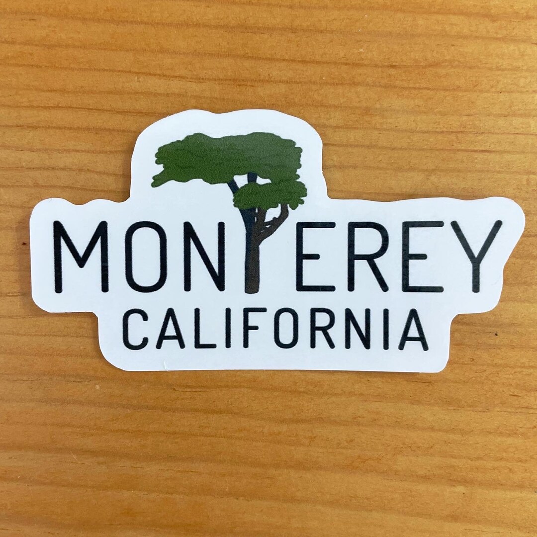 Monterey Sticker - Cypress Tree - Etsy