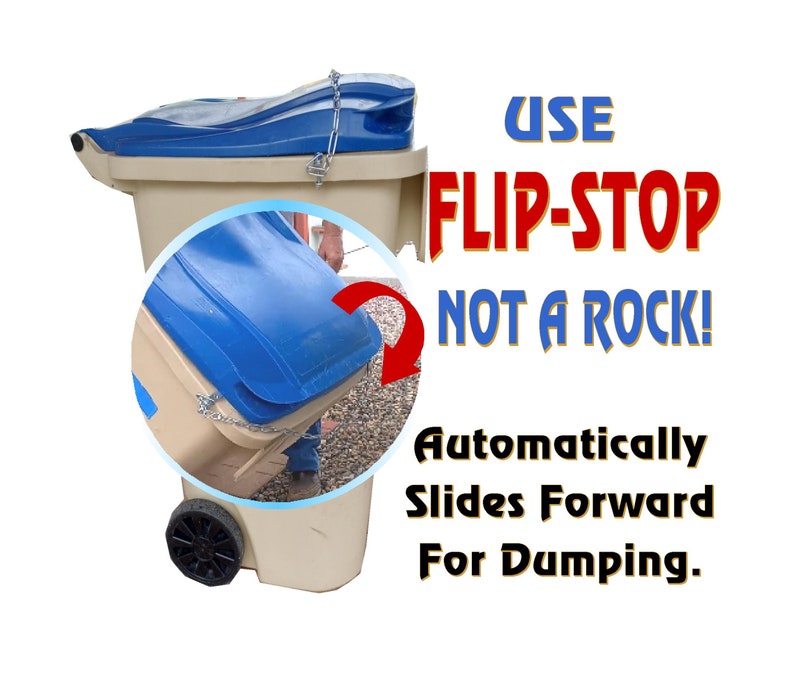 HEAVY DUTY Trash Can Lid Lock No Drill Holes Required, Opens ...