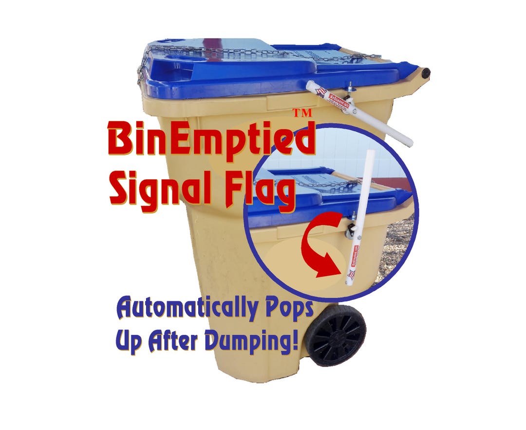 Trash Can Emptied Signal Flag, Trash Bin Flag, Gravity Enforced ...
