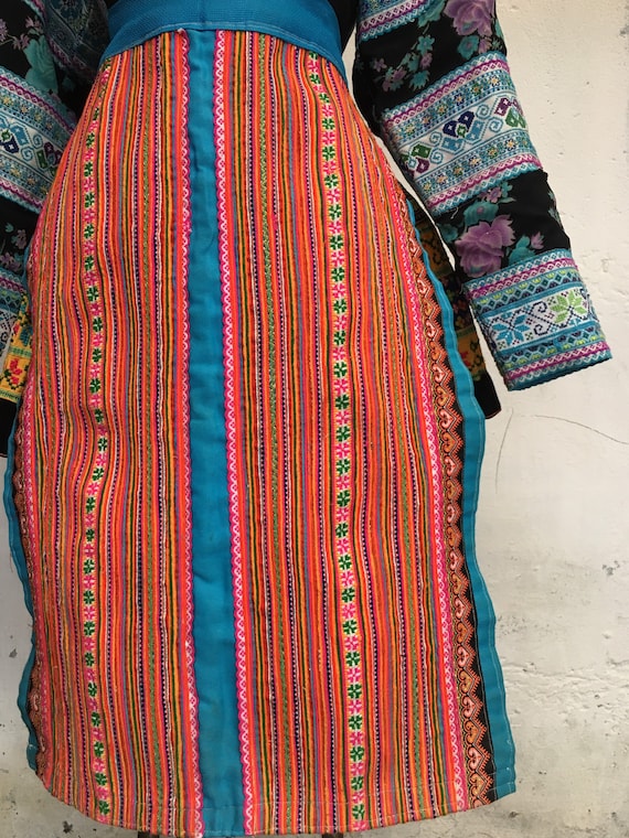 356B Vintage Hmong apron Fabric Sewing & Fiber Craft Supplies & Tools ...