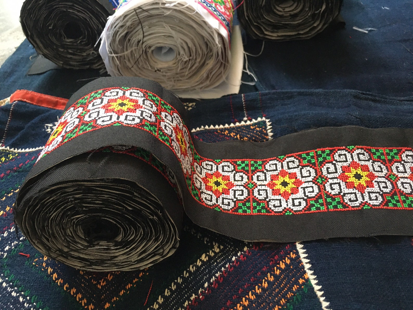 Hmong embroidery ribbon T7 | Etsy