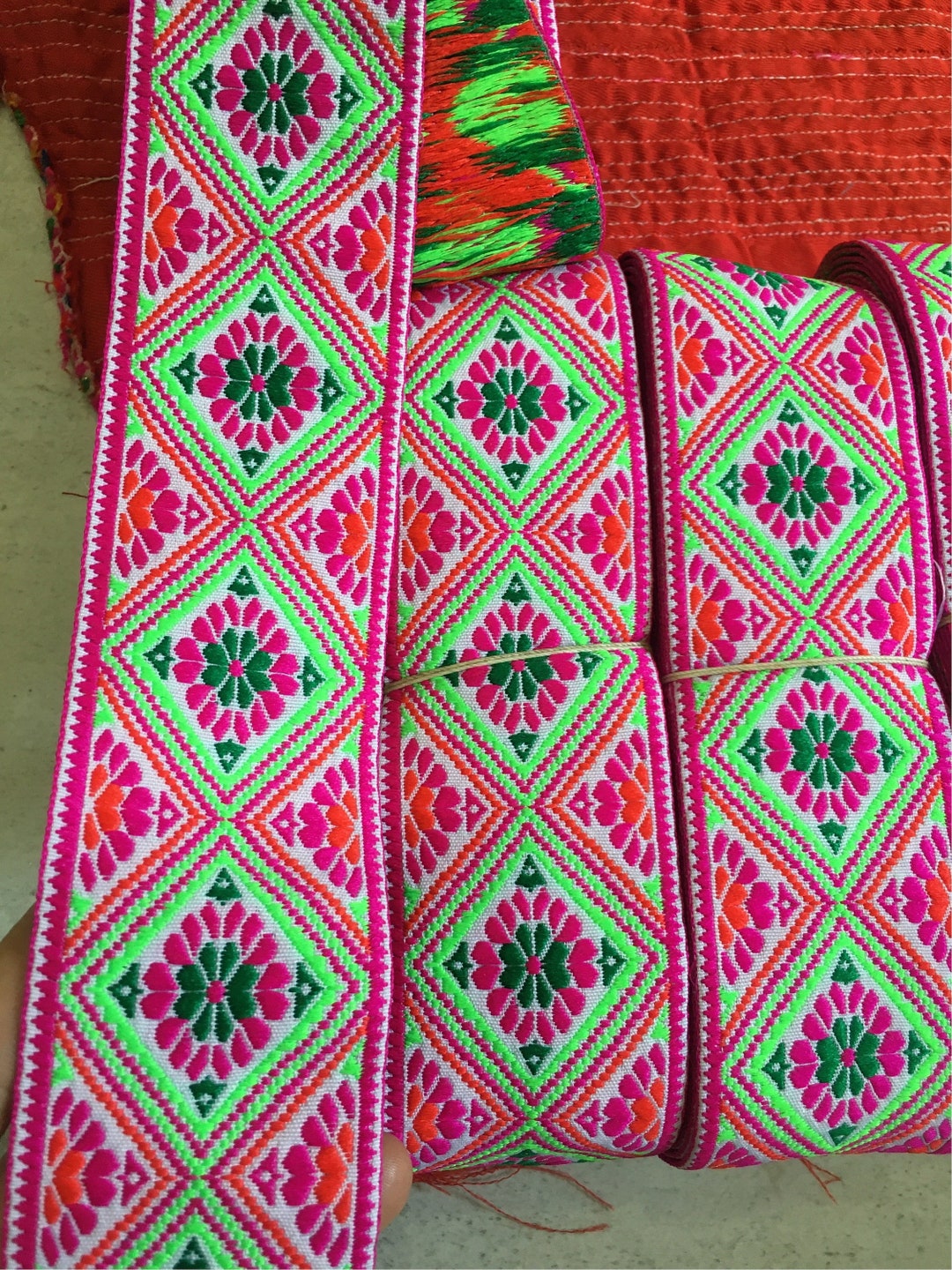 4.8cmx 2 Yards Hmong Ribbon (D301) - Etsy