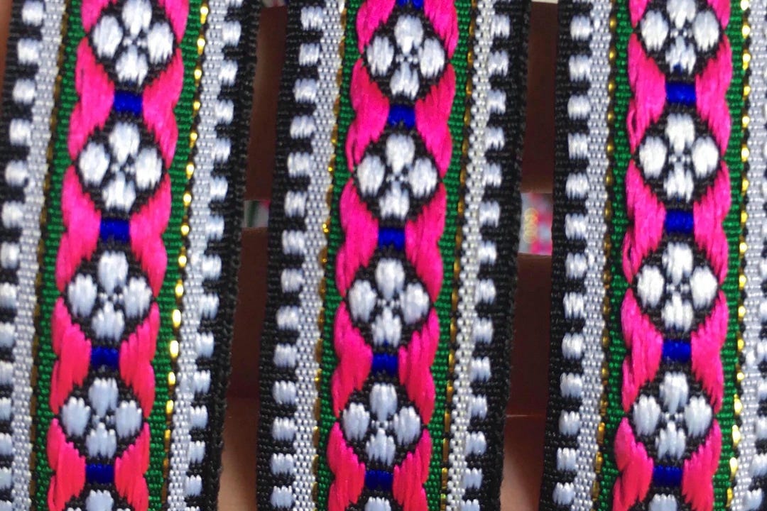 1.8cm X Whole Roll Hmong Ribbon (D153) - Etsy