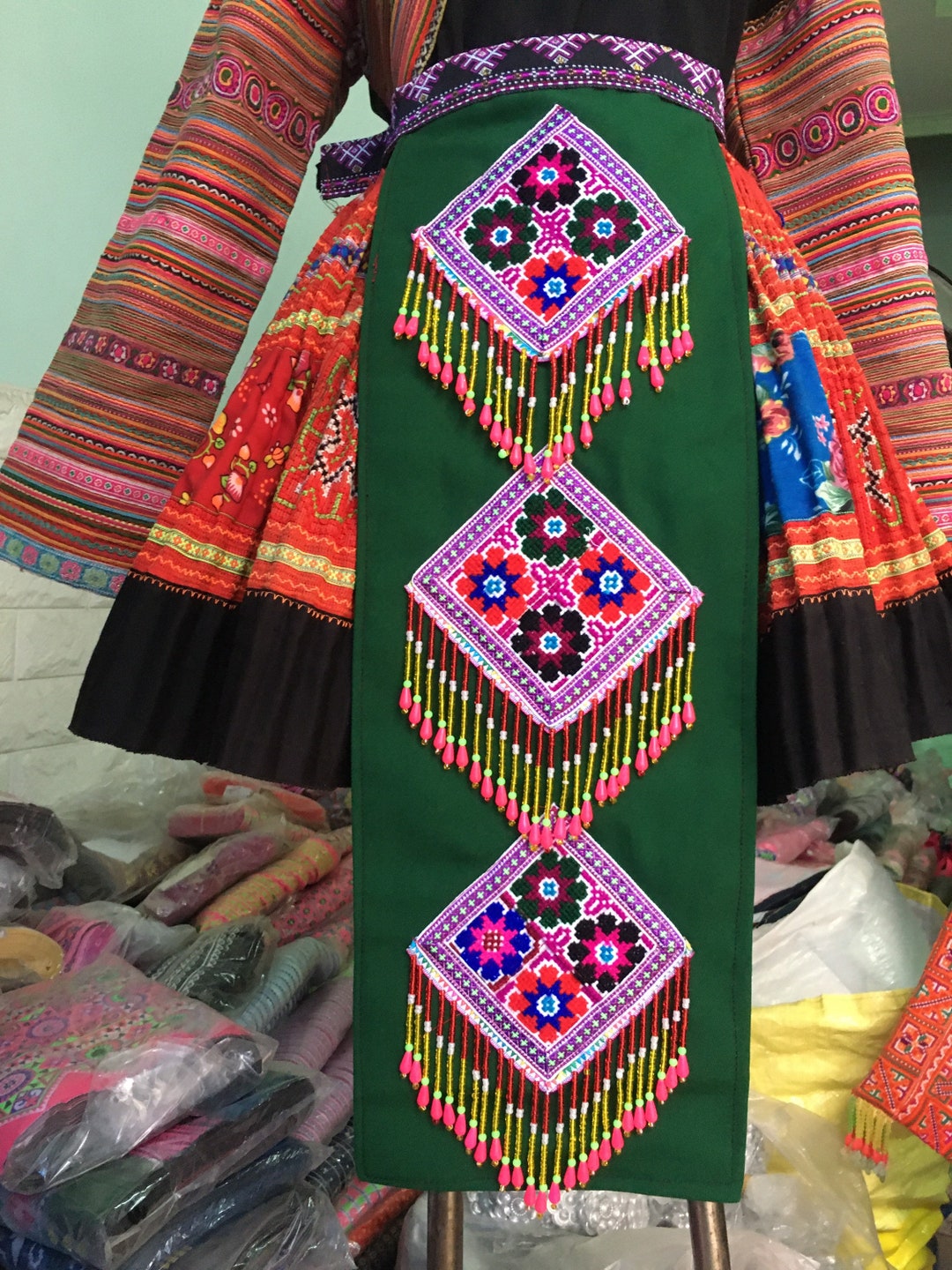 Hmong Apron Vintage 24D - Etsy