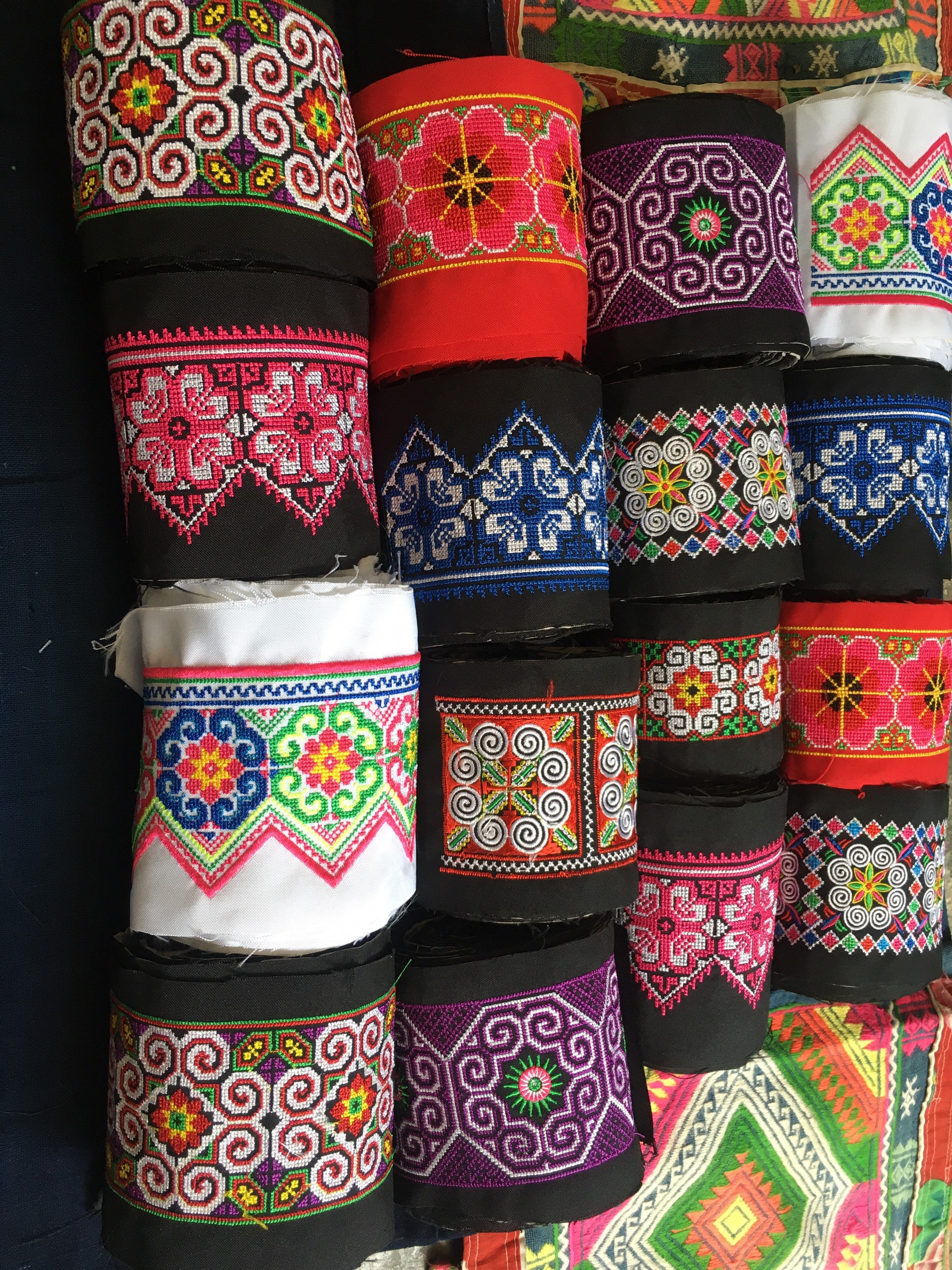 Hmong embroidery ribbon T7 | Etsy