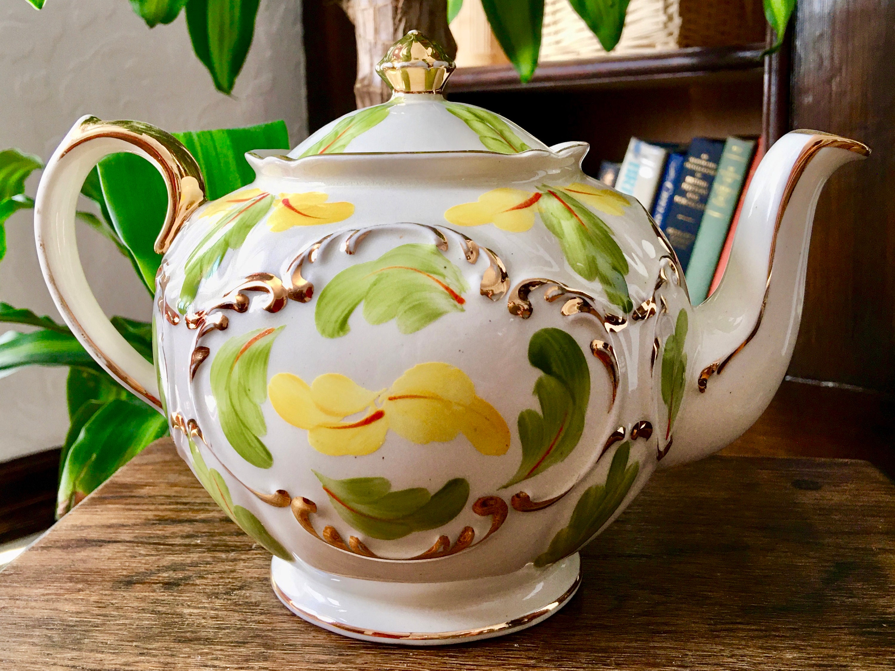 Rare Vintage Sadler ENGLAND Round Cube Full Size Teapot for 6 - Etsy