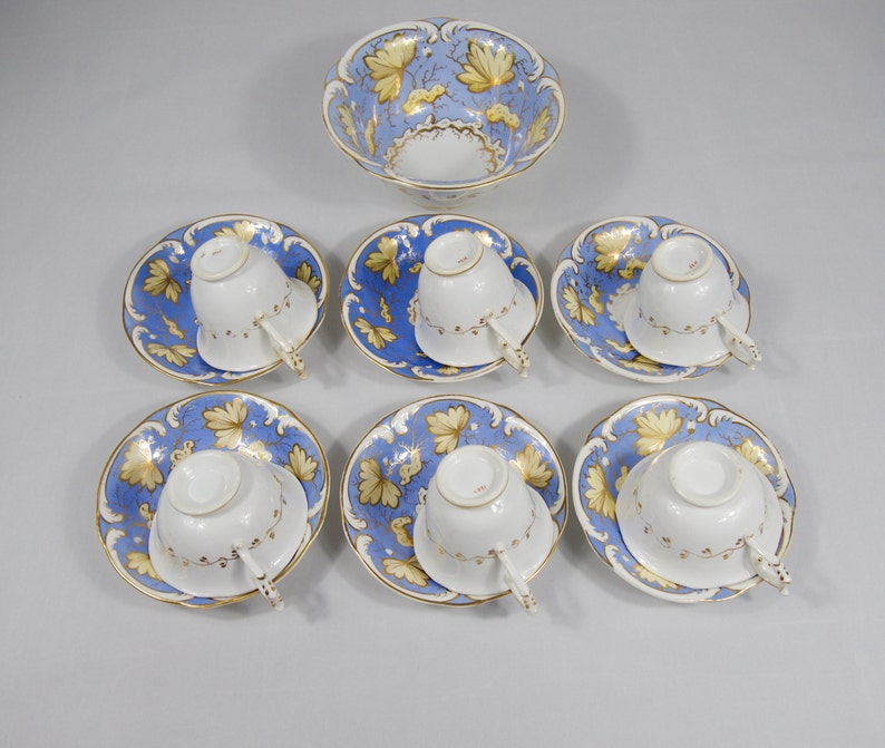 Antique Rockingham Neo-rococo Part Tea Set Puce Griffin Mark - Etsy UK