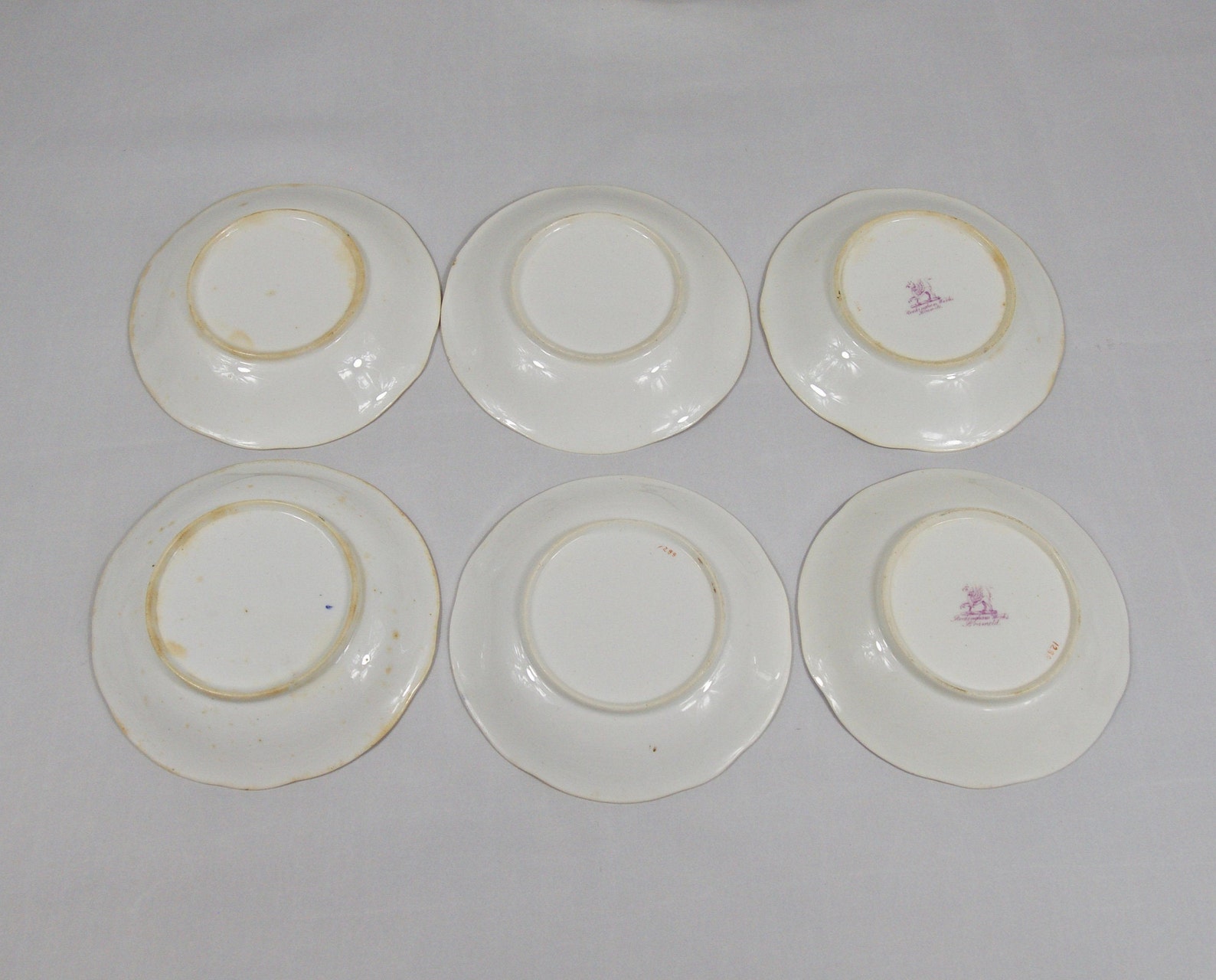 Antique Rockingham Neo-rococo Part Tea Set Puce Griffin Mark - Etsy UK