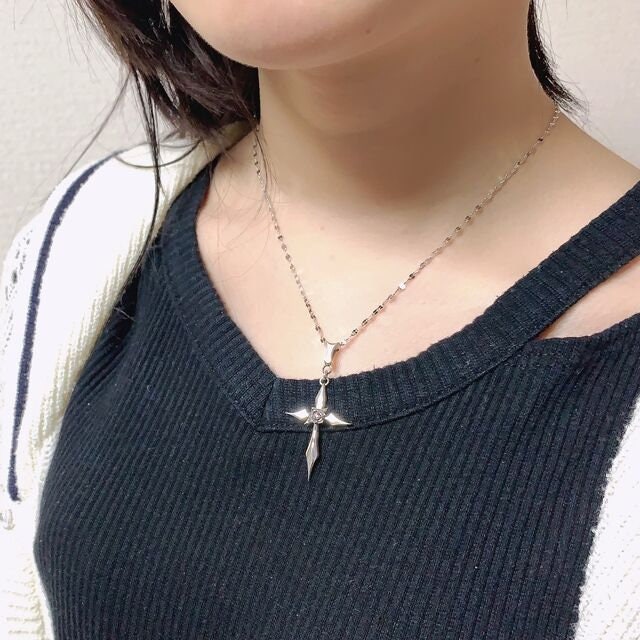 Gothic Cross Necklace,amethyst,ruby,rose Cross Necklace,silver Cross ...