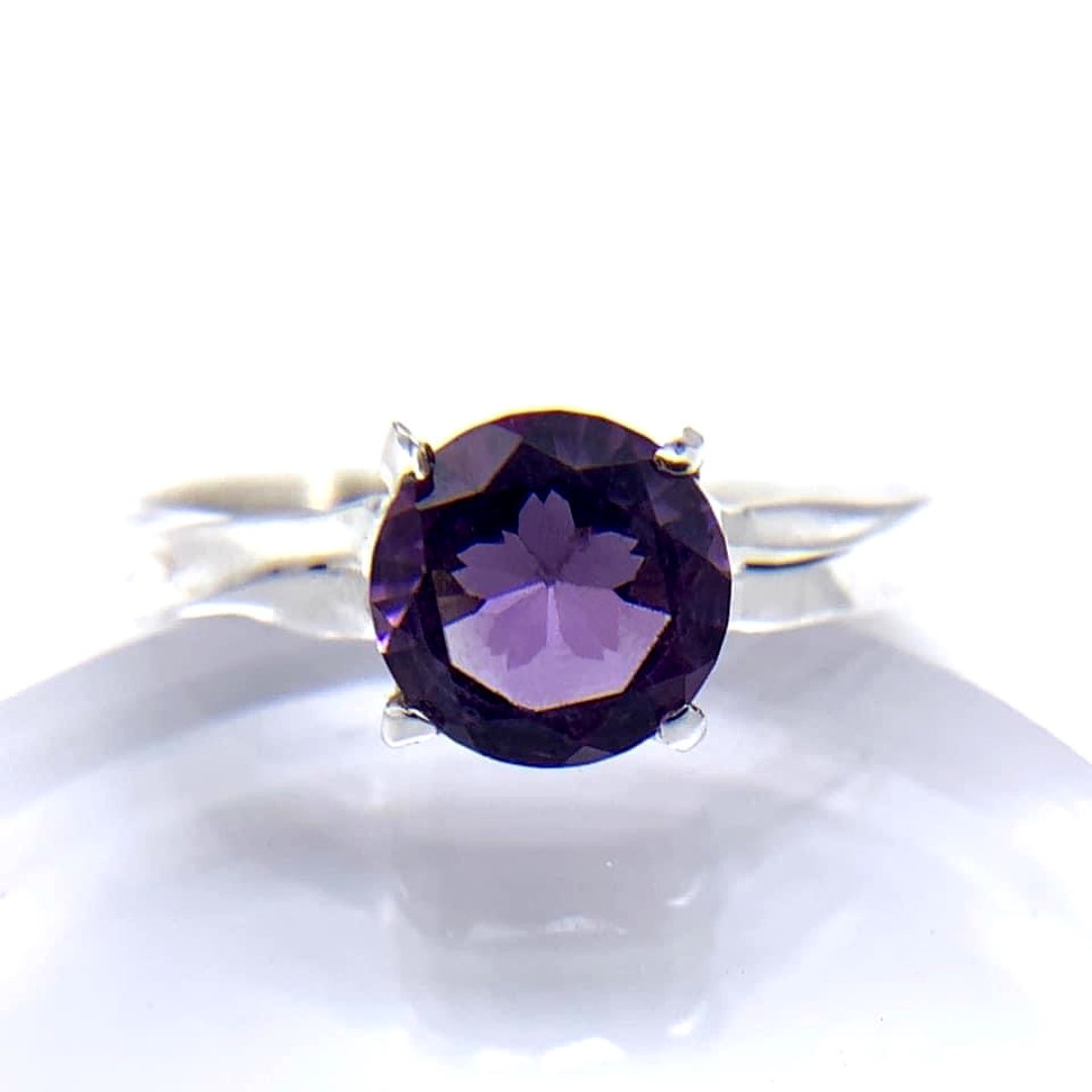 Amethyst Ring for Women,cherry Blossom Ring Sterling Silver,sakura Ring ...