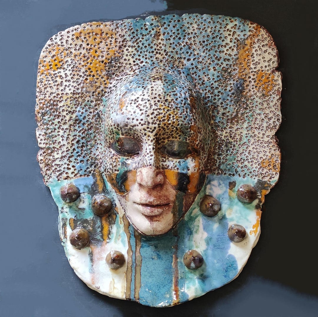 Sigma Unique Ceramic Sculpture,wall Ceramic Sculpture,original Ceramic ...