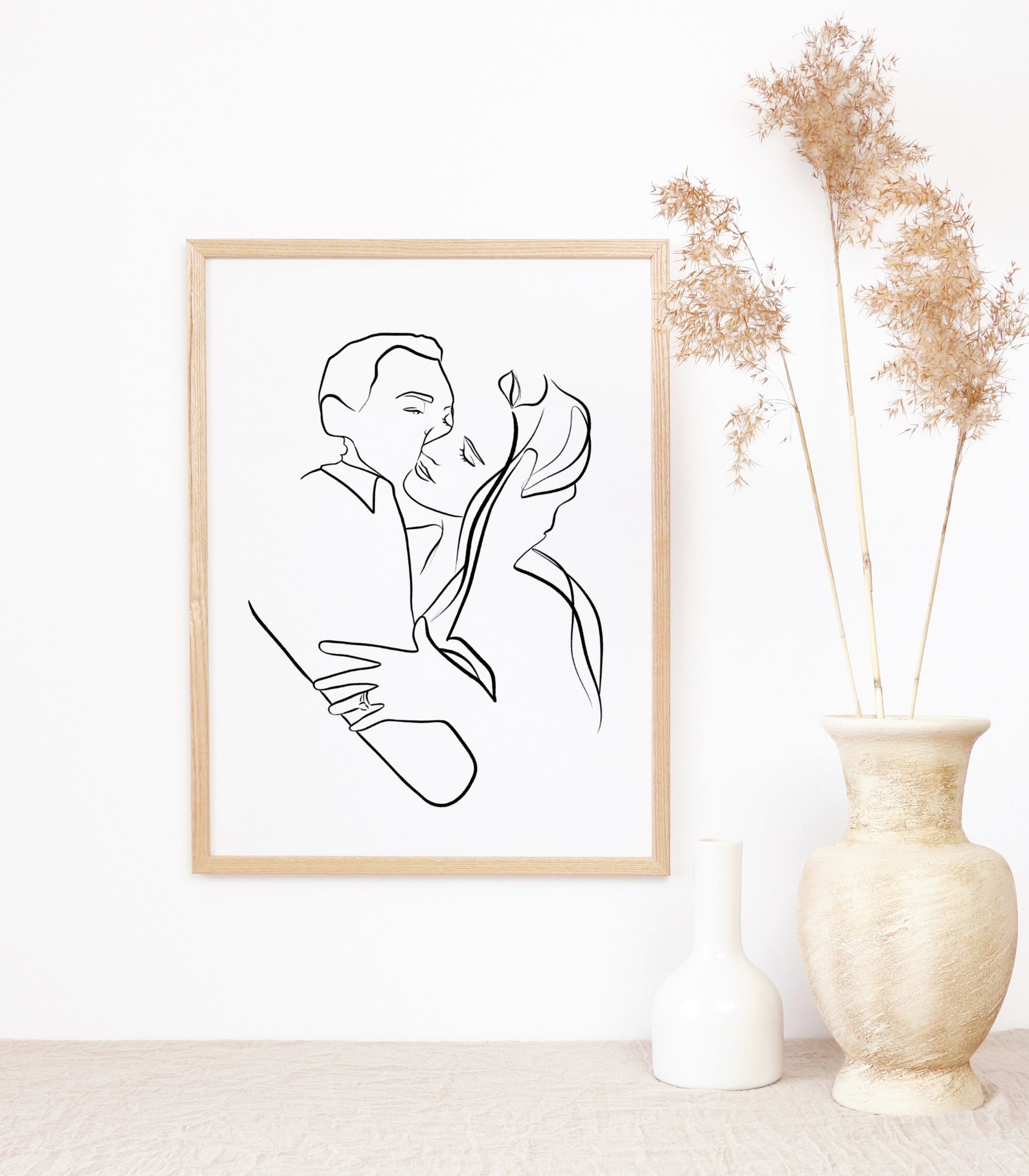 Custom One Line Drawing One Line Portrait Personalized - Etsy Canada