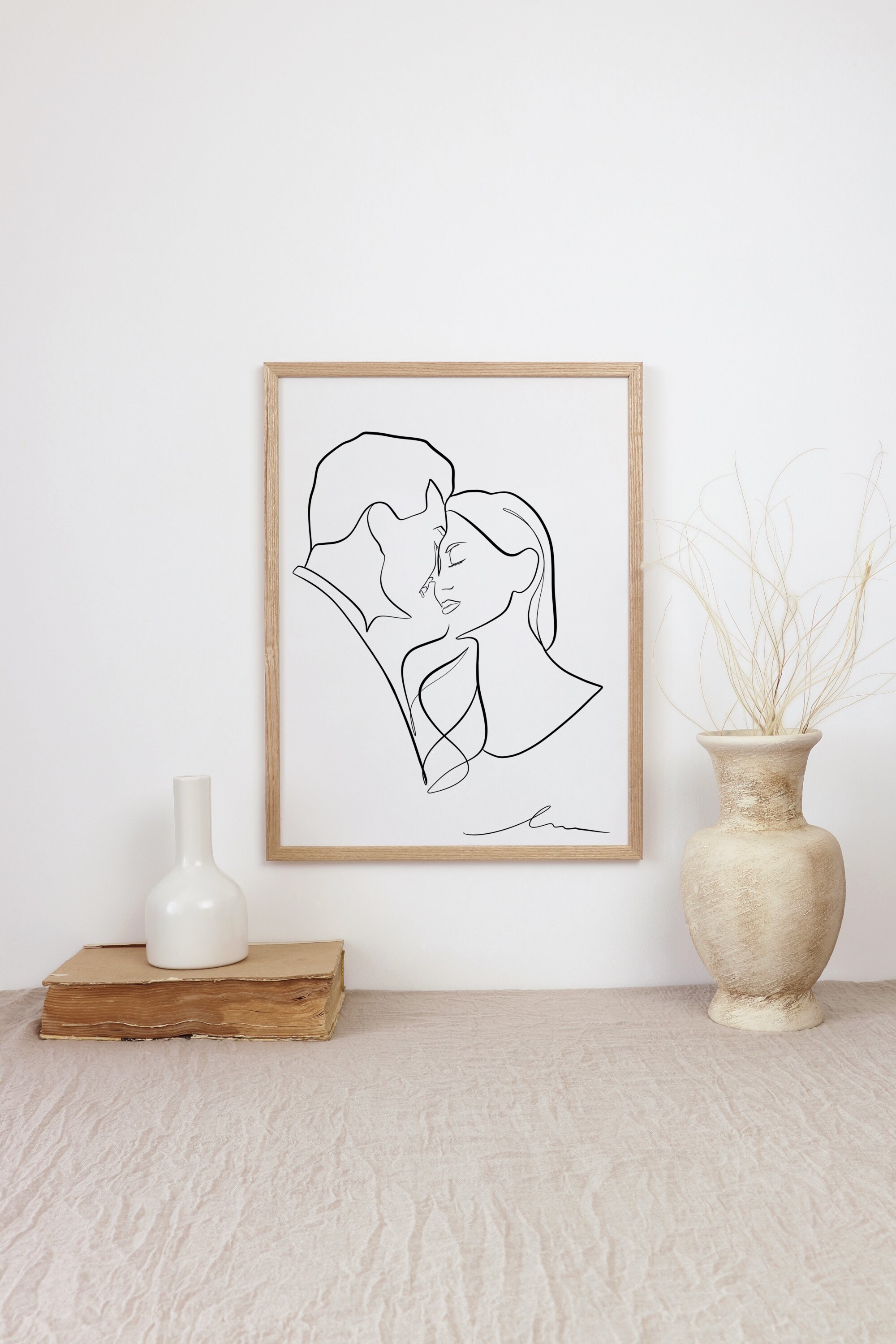 Custom One Line Drawing One Line Portrait Personalized - Etsy Canada