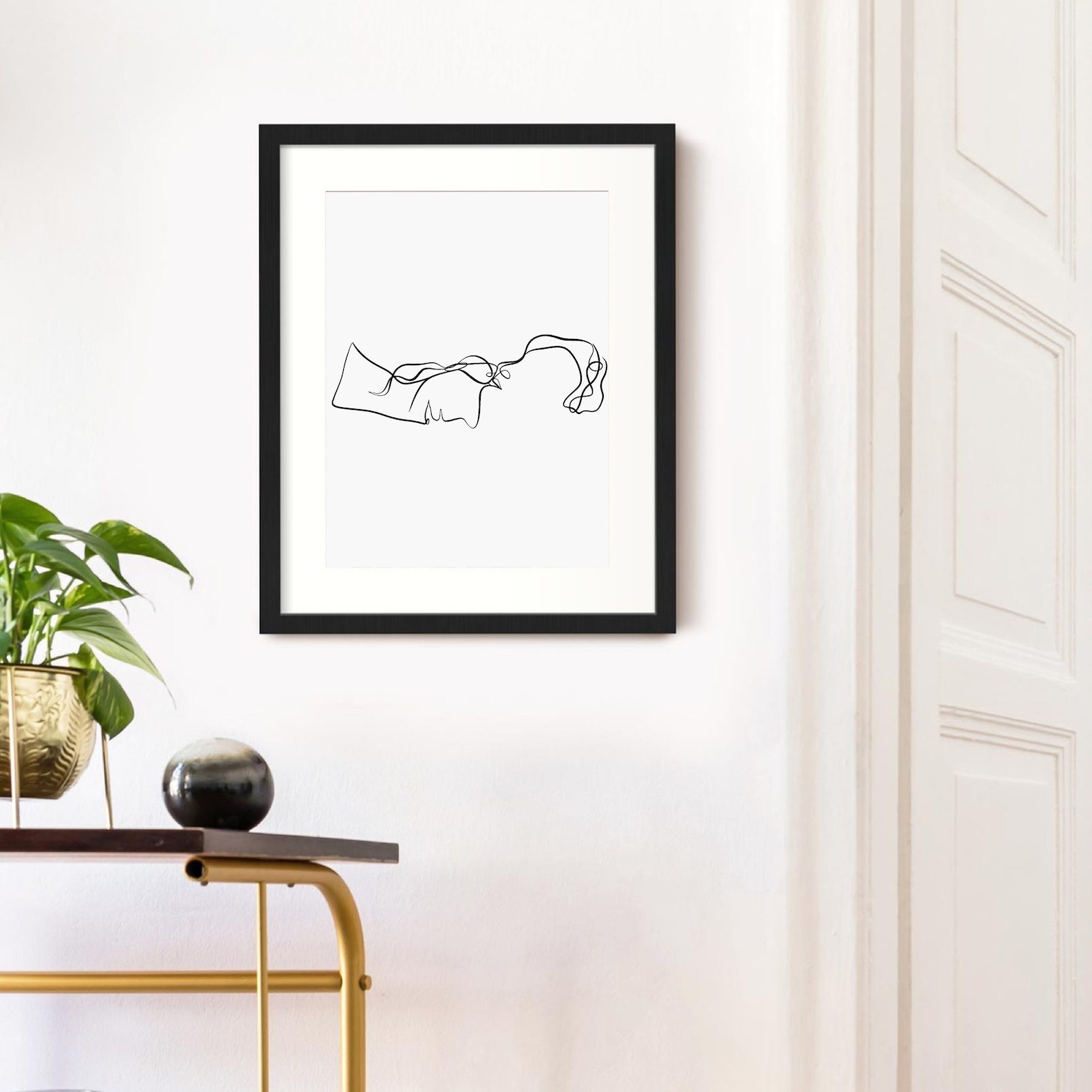 Couple One Line One Line Drawing Love Poster Heart Love | Etsy