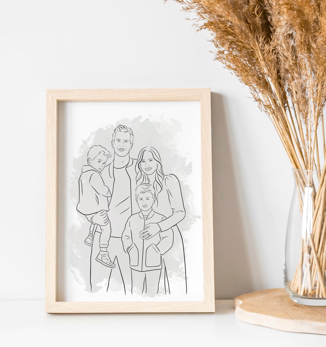 Custom Line Drawing, Minimalist Illustration, Minimalist Portrait ...