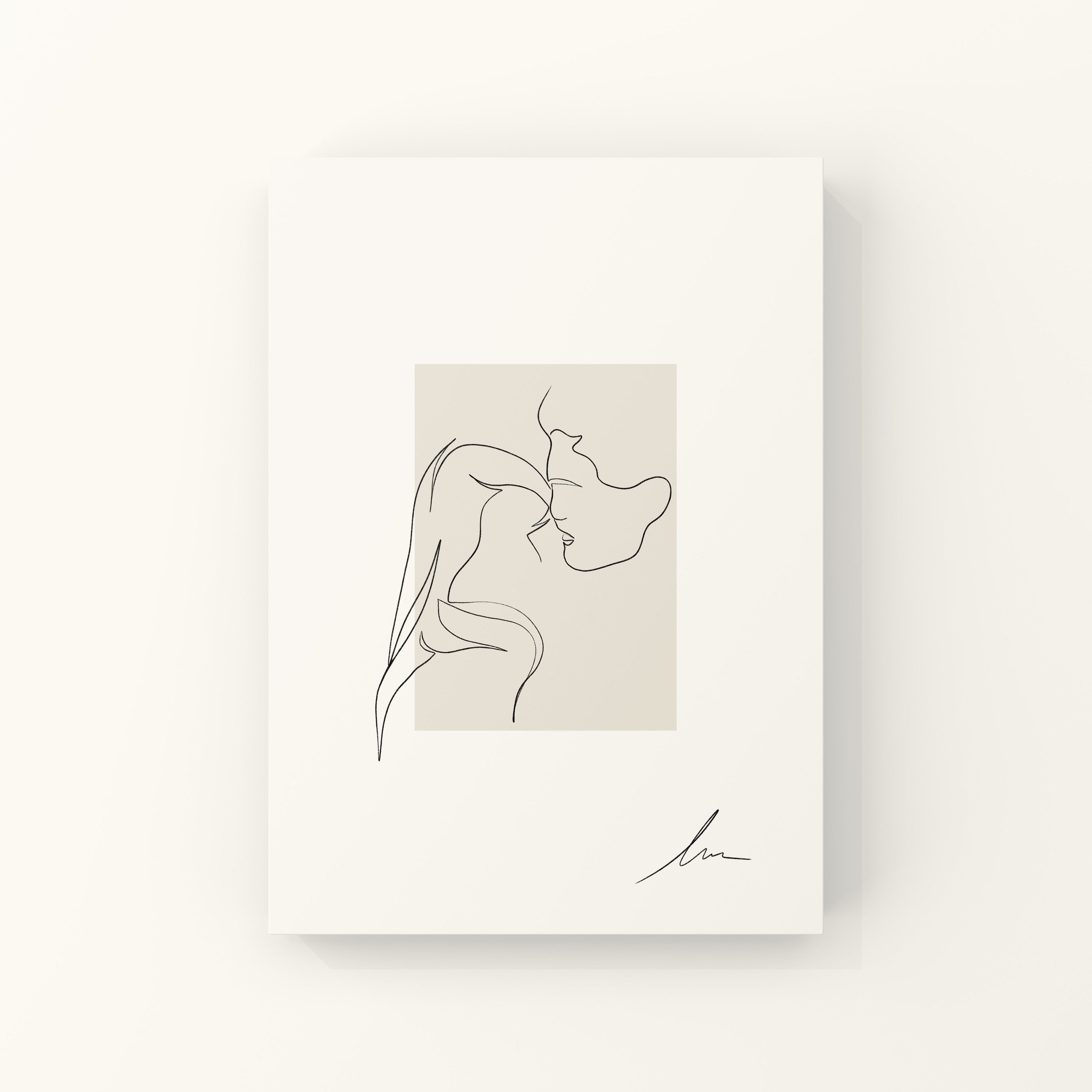 Single Line Print Love Poster Heart Art Romantic Gifts Love | Etsy