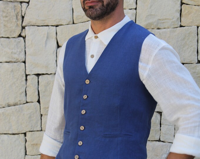 TAONGA Beige Cotton Vest With Pocket Block Printed Tribal Patterns ...