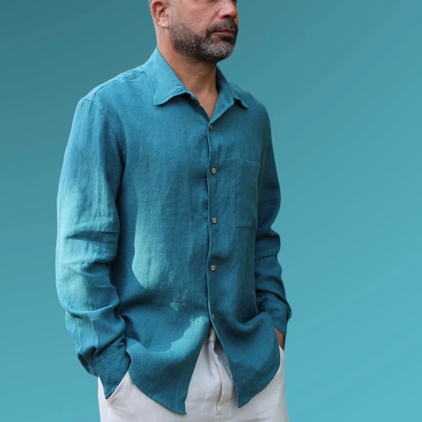 Mens Linen Shirt - Etsy