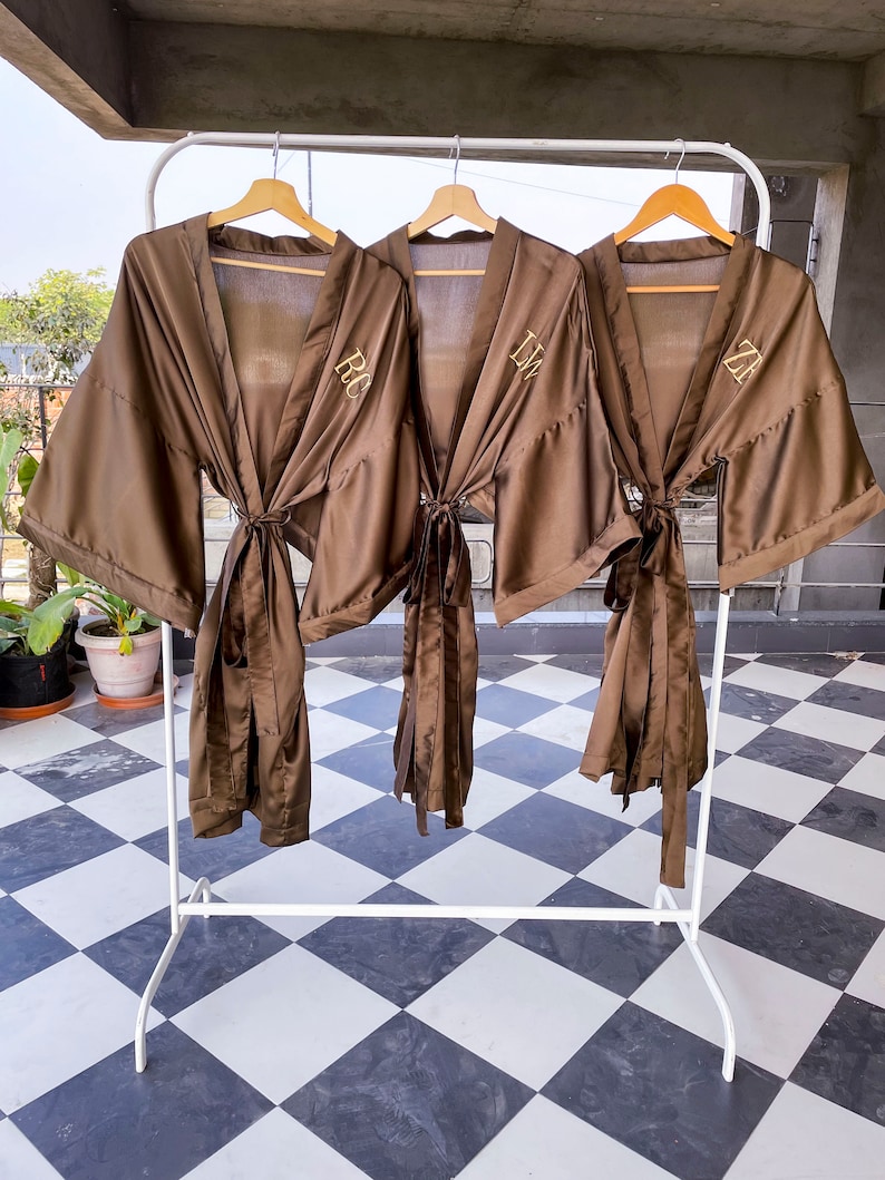 Bridesmaid Robes Set of 4 Bridesmaid Robes Set of 6 Satin - Etsy