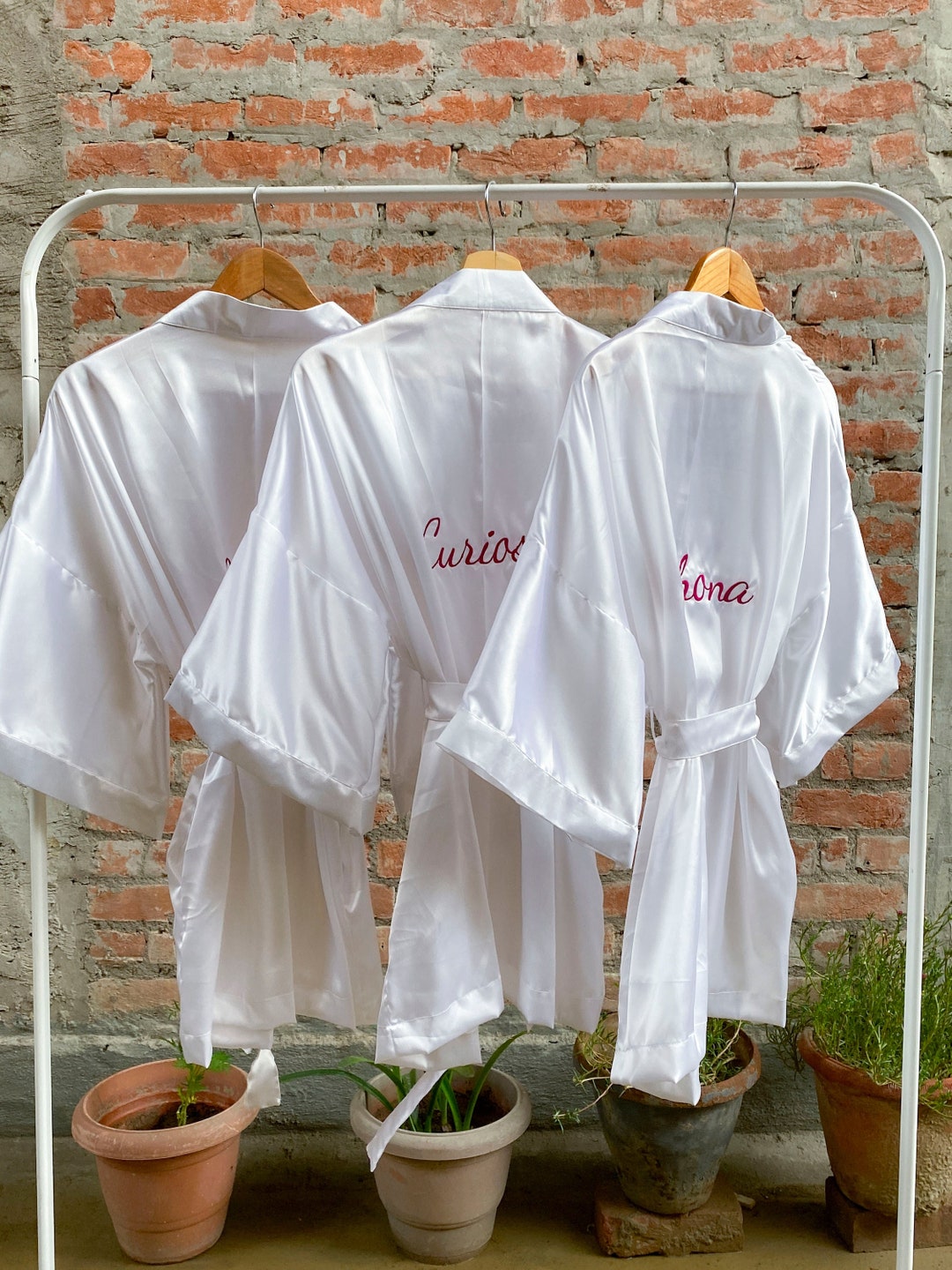 Plus Size Robe, Bridal Robe, Bridal Robes, Bride Robe, Satin Robes ...