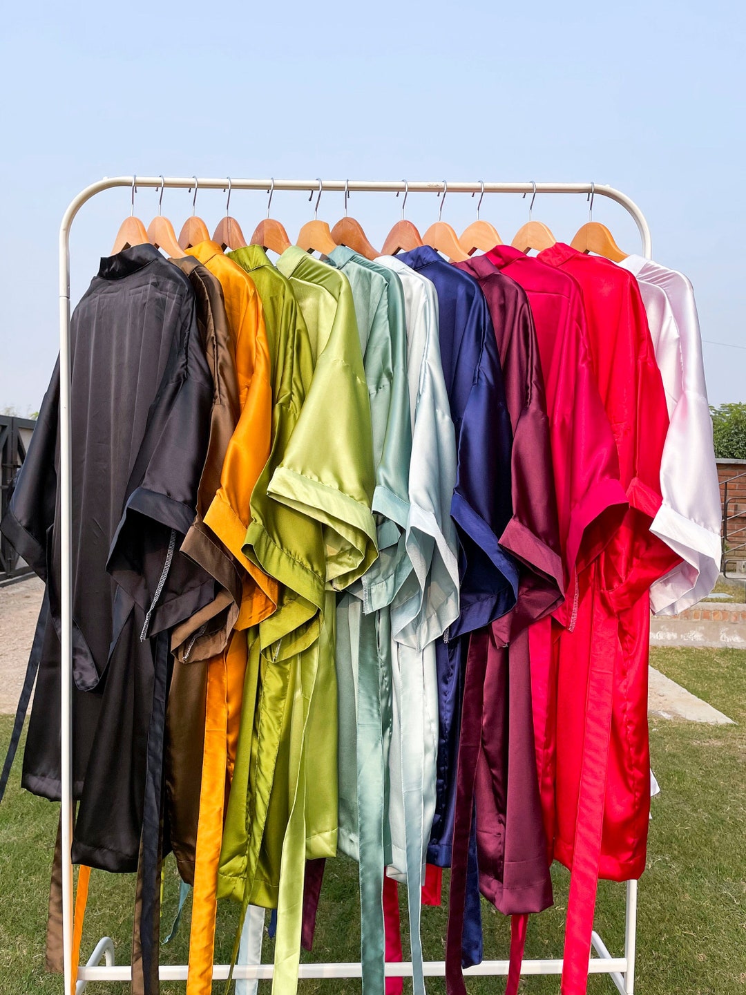 Plus Size Bride Robe, Bridesmaid Robes, Bridesmaid Getting Ready Outfit ...