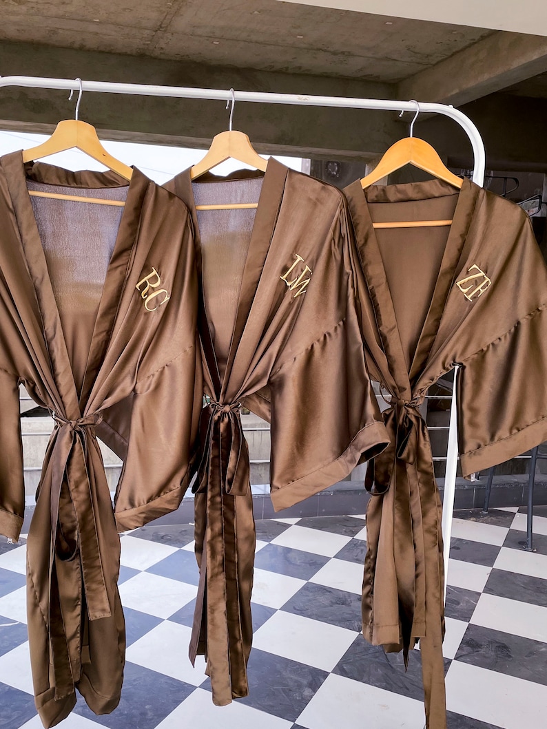 Bridesmaid Robes Set of 4 Bridesmaid Robes Set of 6 Satin | Etsy