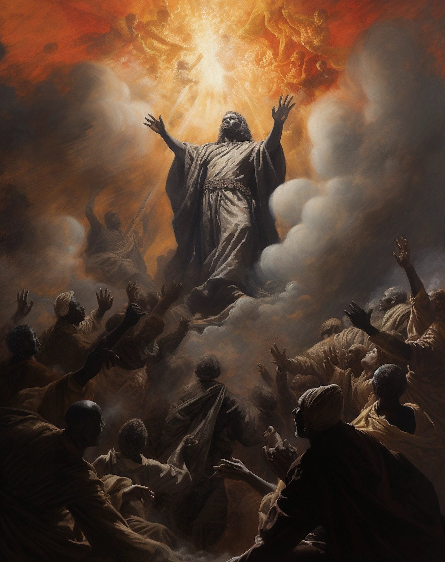 Ascension of Jesus Christ in Style of Roman Catholic Art, Version 2 - Etsy