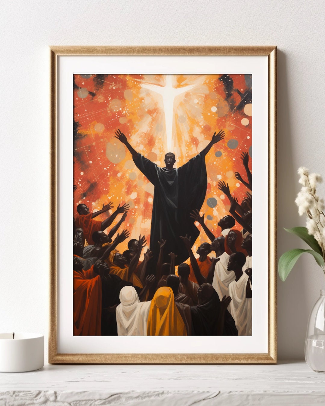 Black Christ Ascension in Style of African Art, Version4 - Etsy