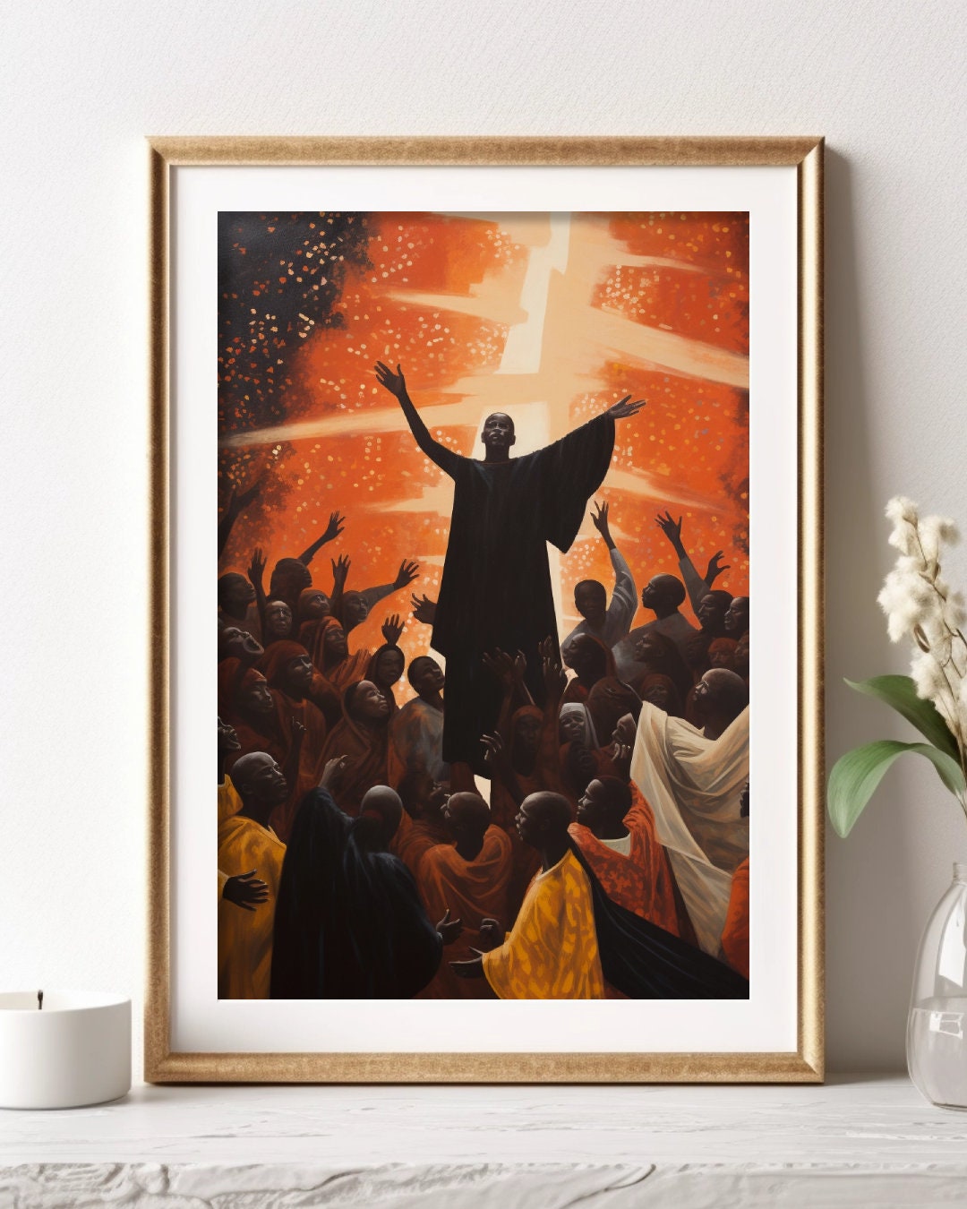 Black Christ Ascension in Style of African Art, Version3 - Etsy