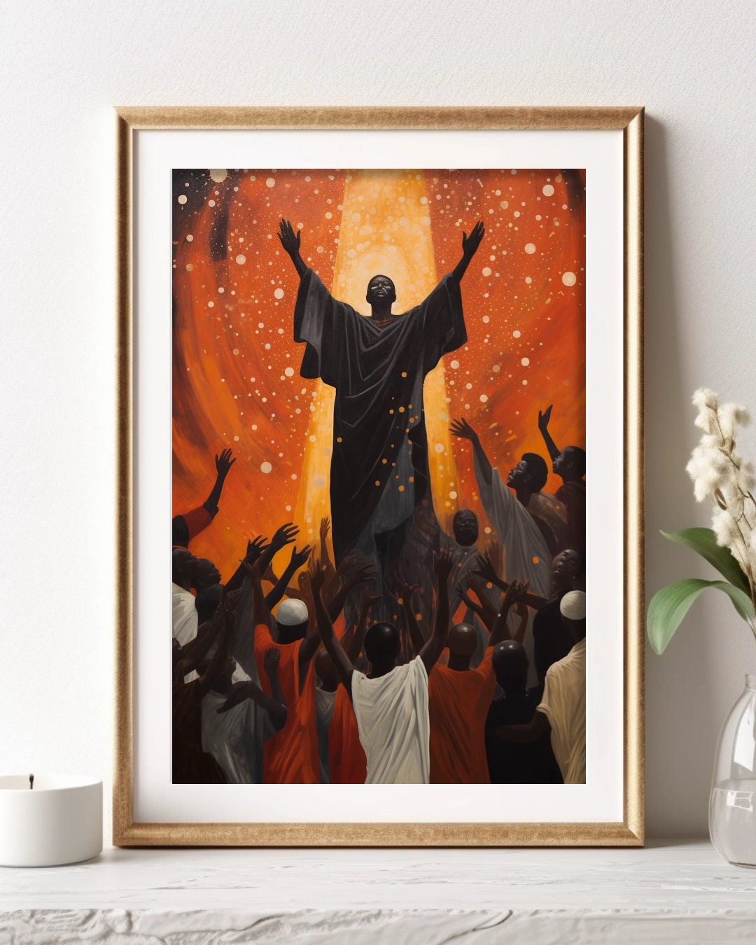 Black Christ Ascension in Style of African Art, Version1 - Etsy